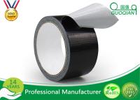 China Black Color PE Coated Economy Cloth Duct Tape 60 Yds Length Waterproof Duct Tape for sale