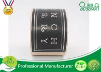 China Custom Printing Black Flood Coat Kraft Packaging Tape With Logo Design 2 Inch Wide for sale