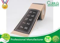 China Custom Printing Black Flood Coat Kraft Packaging Tape With Logo Design 2 Inch Wide for sale