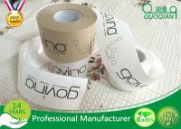 China Brown / White Color Kraft Paper Tape Customized Reinforced Gummed Kraft Paper Tape for sale