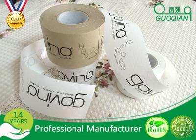 China Brown / White Color Kraft Paper Tape Customized Reinforced Gummed Kraft Paper Tape for sale