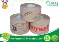 China Brown / White Color Kraft Paper Tape Customized Reinforced Gummed Kraft Paper Tape for sale
