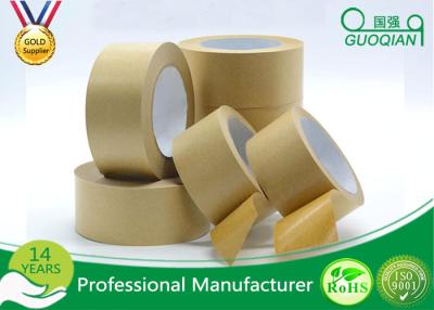 China Water Activated Reinforced Kraft Paper Gum Tape Printed Logo Kraft Packaging Tape for sale