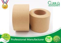 China Water Activated Reinforced Kraft Paper Gum Tape Printed Logo Kraft Packaging Tape for sale