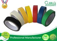 China Colorful Silicone Adhesive Colored Masking Tape Low Tack Without Residue for sale