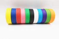 China Waterproof Colored Masking Tape Yellow Color No Residual Paper Masking Tape for sale