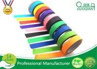 China Low Adhesive Solvent - Based Acrylic Red Colorful Thin Masking Tape Crepe Paper for sale