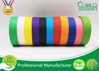 China Crepe Paper Colored Duck Masking Tape For Painting Water Resistant for sale