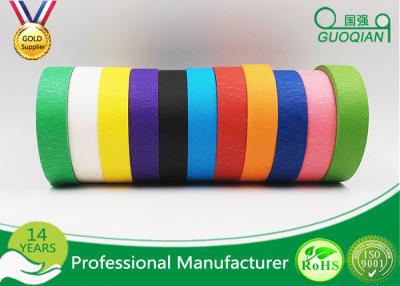 China Crepe Paper Colored Duck Masking Tape For Painting Water Resistant for sale