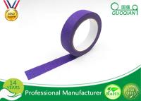 China Office Labeling Adhesive Stickers Easy Tear Decorative Craft Tape Pink / Purple / Red for sale