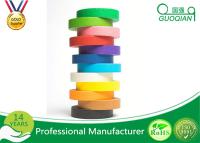 China High flexibility Rainbow Coloured Masking Tape For Painting , Easy To Remove for sale