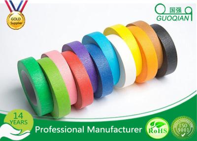China High flexibility Rainbow Coloured Masking Tape For Painting , Easy To Remove for sale
