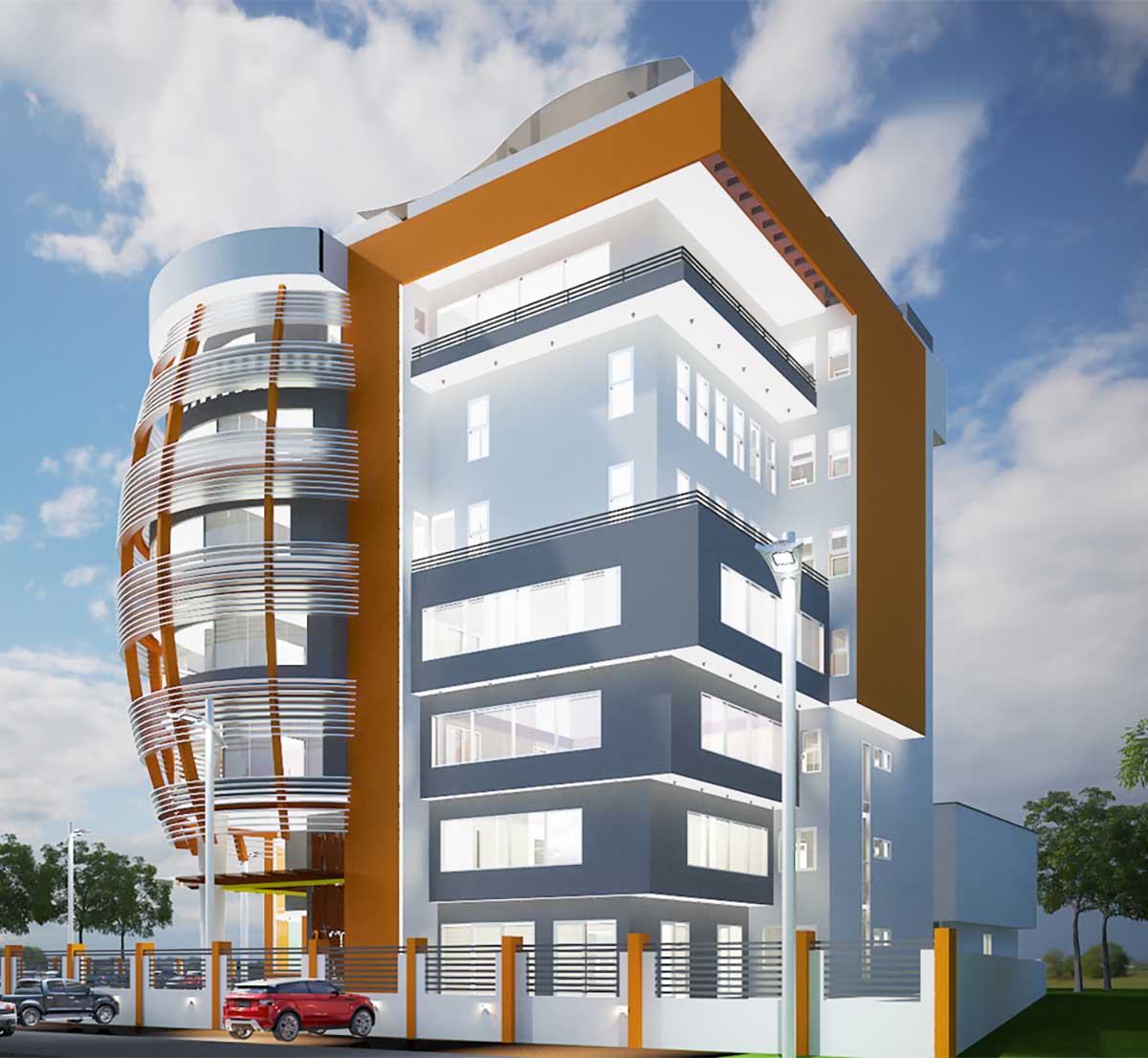 Aluminium glass curtain wall