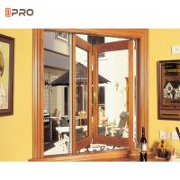 China Bi Fold Shower Aluminum Folding Windows Vertical Fold Up Glass Balcony for sale