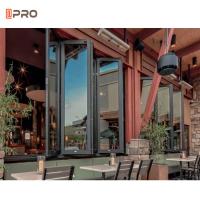 China Black White Frame Aluminum Bifold Windows Casement Style ISO9001 for sale