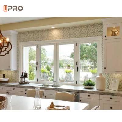 China Sliding Kitchen Folding Window Security Accordion Patio Thermal Break Aluminium Profile for sale