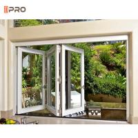 China Sliding Kitchen Folding Window Security Accordion Patio Thermal Break Aluminium Profile for sale
