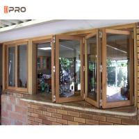 China Sliding Kitchen Folding Window Security Accordion Patio Thermal Break Aluminium Profile for sale