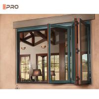 China Sliding Kitchen Folding Window Security Accordion Patio Thermal Break Aluminium Profile for sale