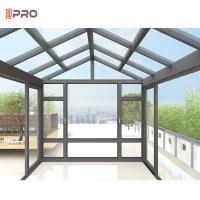 China Powder Coating Glass Prefab Sunroom Houses Aluminium Retractable Lowes for sale