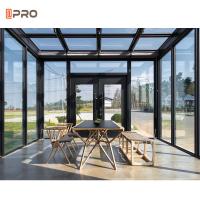 China Powder Coating Glass Prefab Sunroom Houses Aluminium Retractable Lowes for sale