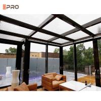 China Powder Coating Glass Prefab Sunroom Houses Aluminium Retractable Lowes for sale