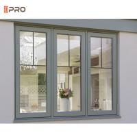China French Swing Aluminum Casement Windows For Hurricane Oxidation Resistance for sale