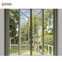 China Windproof Aluminum Casement Windows UPVC PVC Triple Glazed Low - E Glass Tempered Awning Double Hung for sale