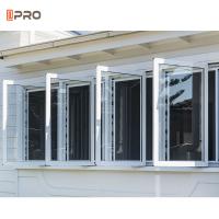 China Double Glass Glazed Hurricane Thermal Break Aluminum Windows House Building Material for sale
