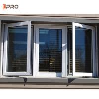 China Double Glass Glazed Hurricane Thermal Break Aluminum Windows House Building Material for sale