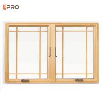 China Sound Insulation Aluminum Casement Windows Powder Coating Double Glazed for sale