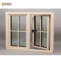 China Impact Resistant Aluminum Casement Windows With Blinds Between Glass Opening 180 Degree for sale