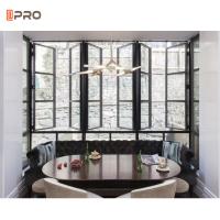 China American Style Aluminum Casement Windows Flange Installation Tempered Glass For Home Villa for sale