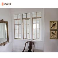China American Style Aluminum Casement Windows Flange Installation Tempered Glass For Home Villa for sale