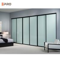 China Soundproof Patio Pocket 96 X 80 Glass Sliding Doors Frameless Aluminum for sale