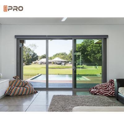 China Double Large Glass Aluminium Sliding Door For Meeting Room for sale