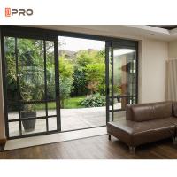 China Double Large Glass Aluminium Sliding Door For Meeting Room for sale