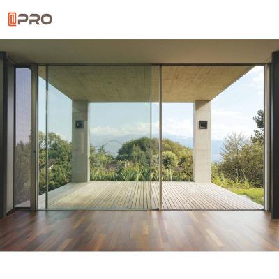 China Custom Aluminium Double Glass Sliding Door Windproof Waterproof for sale