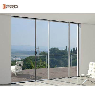 China Noiseless Interior Patio Aluminium Glass Sliding Doors Double toughened for sale