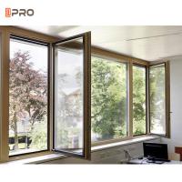 China Thermal Insulation Broken Bridge Aluminum Casement Windows Heat Preservation for sale