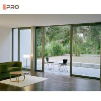 China Noiseless Interior Patio Aluminium Glass Sliding Doors Double toughened for sale