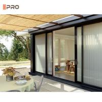 China Noiseless Interior Patio Aluminium Glass Sliding Doors Double toughened for sale