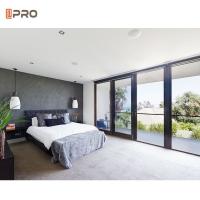 China Aluminum Sectional Patio Sliding Doors Double Tempered Glass Powder Coating for sale