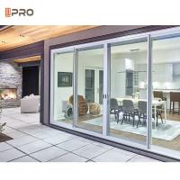 China Triple Insulated Glass Aluminium Sliding Glass Doors for Energy Efficiency for sale
