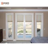 China 4 Panel Double Glazed Aluminum Tempered Glass Sliding Doors For Balcony Entrance for sale