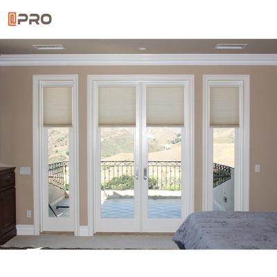 China 4 Panel Double Glazed Aluminum Tempered Glass Sliding Doors For Balcony Entrance for sale