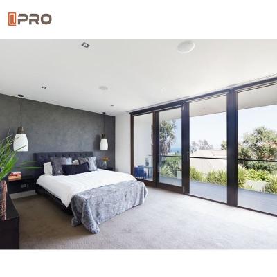China Bi - Folding 6063 Aluminium Glass Sliding Doors For Shopping Center for sale