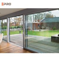 China Telescopic Frame Aluminium Sliding Glass Doors Soundproof Room Divider Indoor Glass Wall for sale