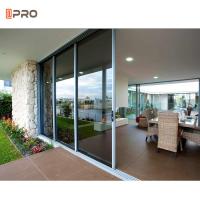 China Automatic Interior Aluminium Sliding Glass Doors CW Waterproof System for sale