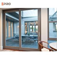 China Customized Aluminium Sliding Glass Doors With Triple Telescopic System For Balcony for sale